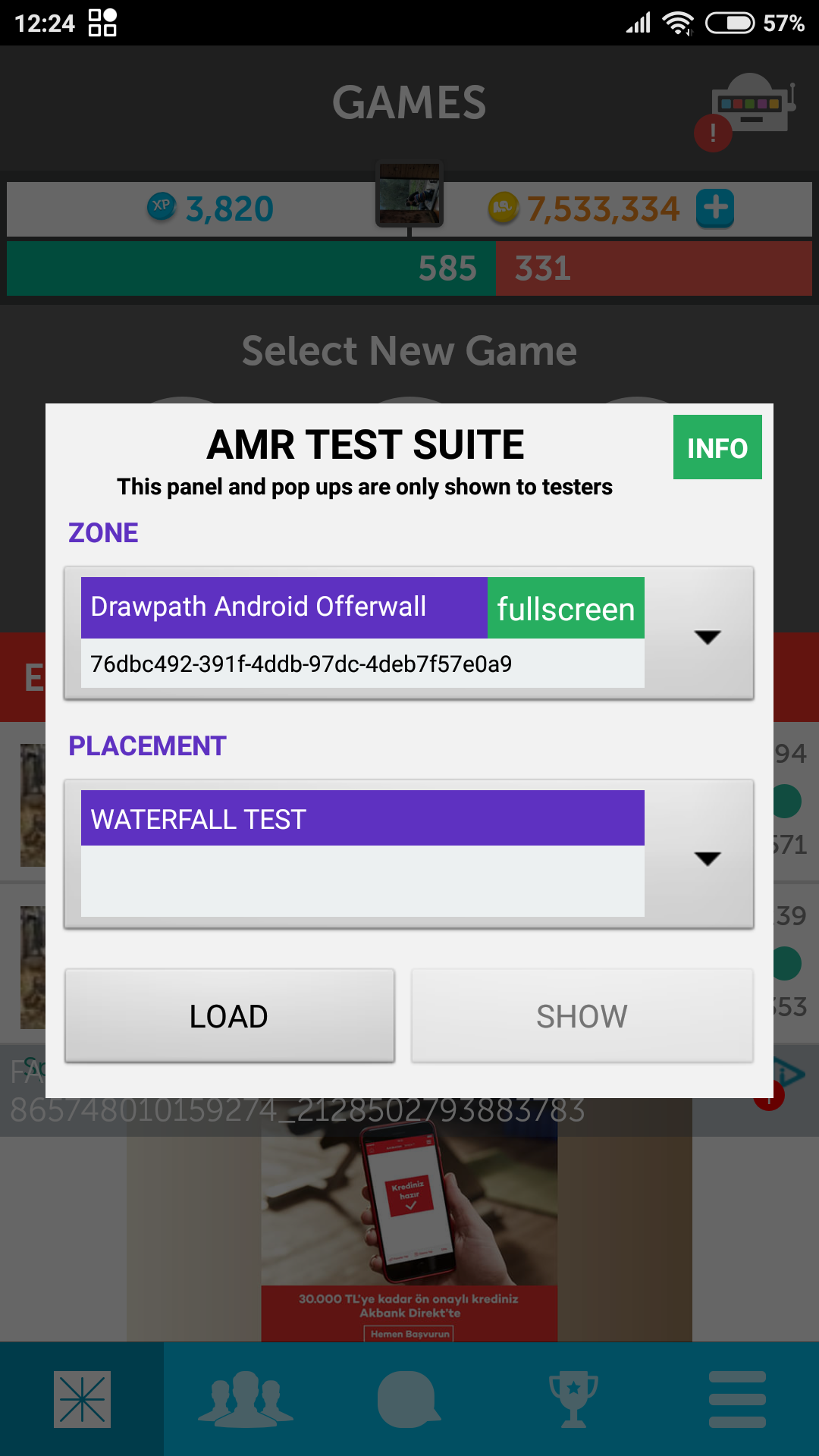 Admost Android Integration